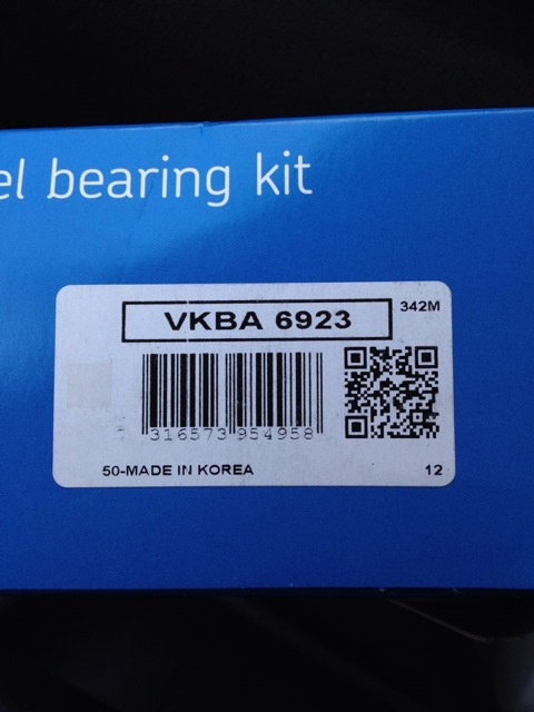 VKBA6923 Комплект подшипника ступицы колеса SKF | Запчасти на DRIVE2