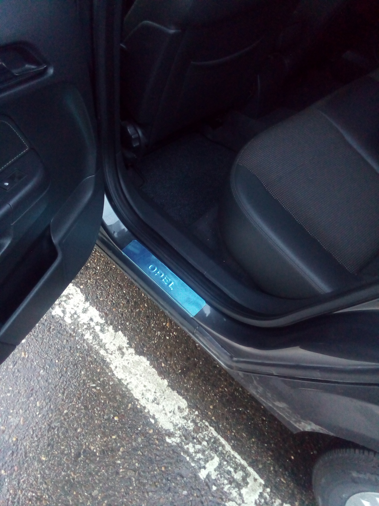 защита порогов с надписью opel NPS032 — Opel Astra H, 1,6 л, 2007 года ...