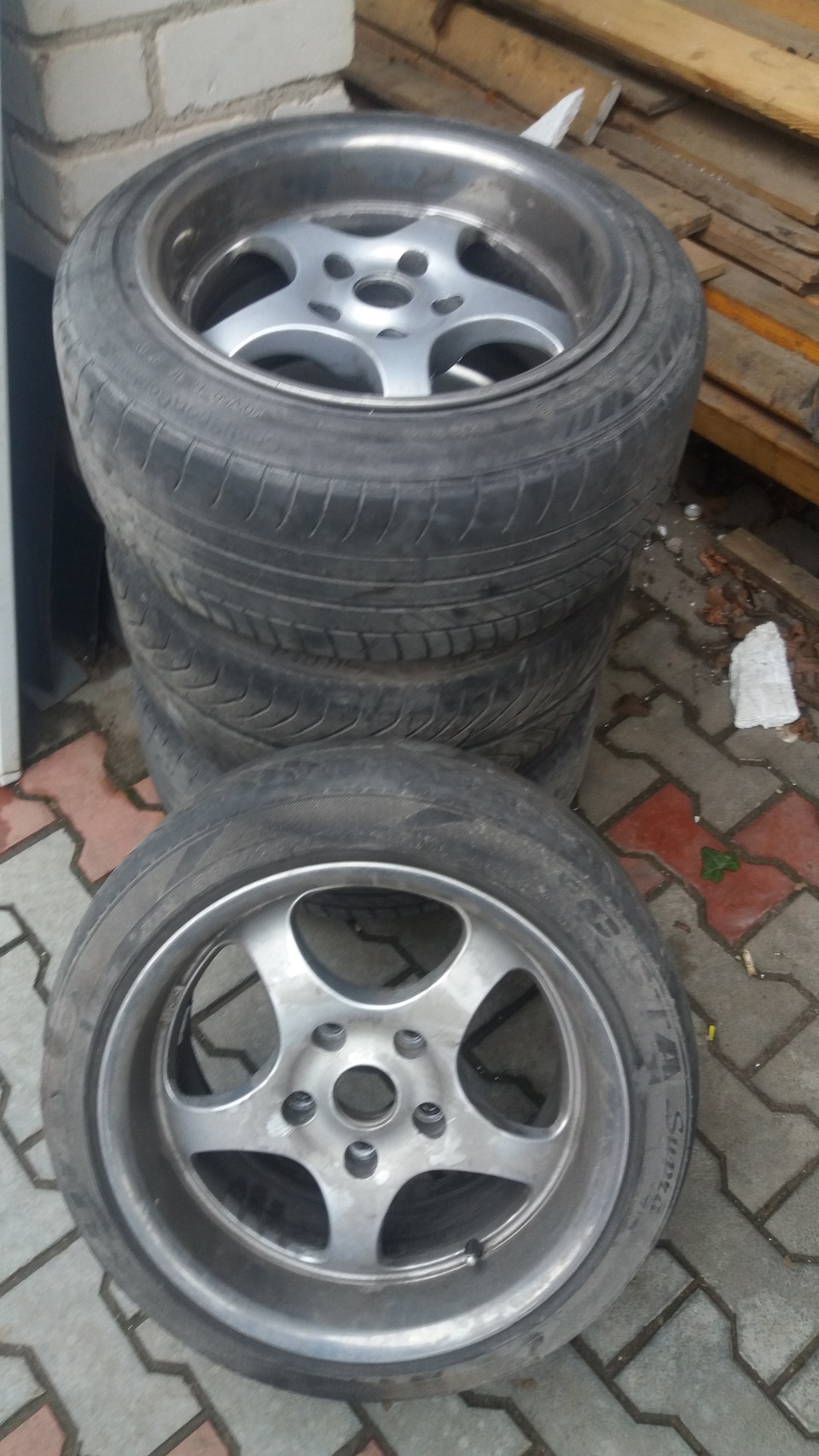 Продам свои диски Борбет Т — Mazda 626 Coupe, 2 л, 1988 года | колёсные ...
