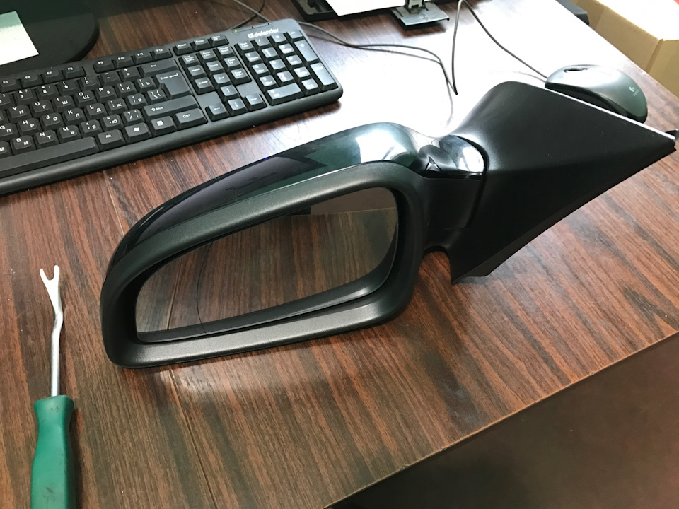 Зеркало заднего вида. Рестайлинг. — Opel Astra H, 1,8 л, 2011 года ...