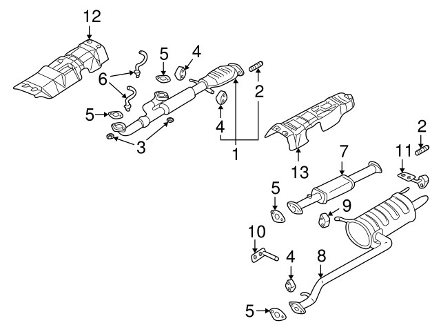2876836000 Подушка крепления глушителя KIA HYUNDAI | Запчасти на DRIVE2