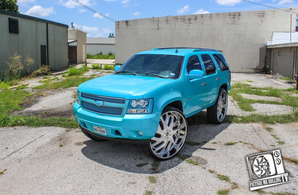 Chevrolet Tahoe | 34" BIG Rims | AMANI Forged wheels — World Installer ...
