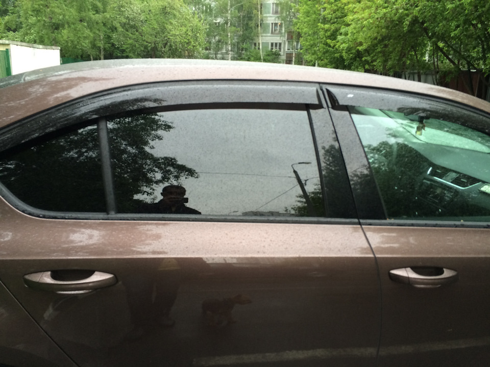 Тонировка на заводскую тонировку. — Skoda Octavia A7 Mk3, 1,6 л, 2015 ...