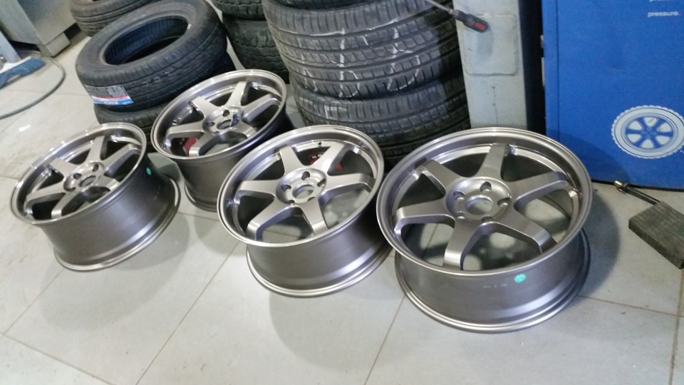 Новые литые диски на лето Rays TE37 R18 — Mazda RX-8, 1,3 л, 2005 года ...