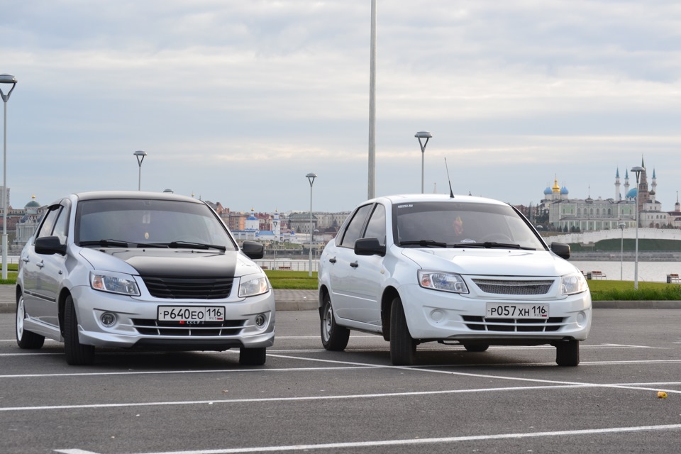 встреча с проказан — Lada Гранта (1G), 1,6 л, 2012 года | фотография ...