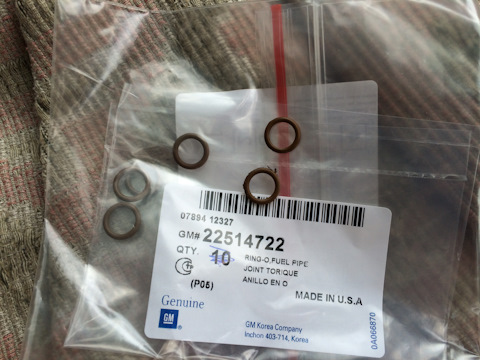 22514722 КОЛЬЦО ТРУБКИ ТОПЛИВНОЙ NE GM | Запчасти на DRIVE2