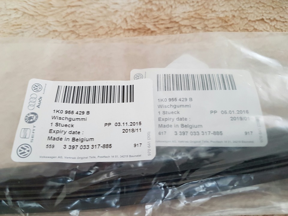 1K0955429B Резинки стеклоочистителя VAG | Запчасти на DRIVE2