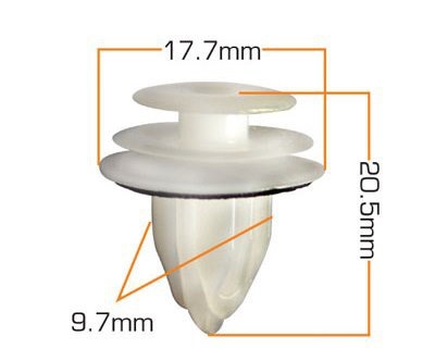 MU000504 Клипса крепежная 136 Mitsubishi | Запчасти на DRIVE2