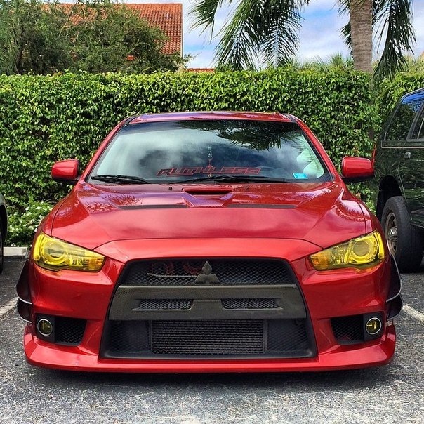 Фары желтой пленкой ! — Сообщество «Mitsubishi Lancer X» на DRIVE2