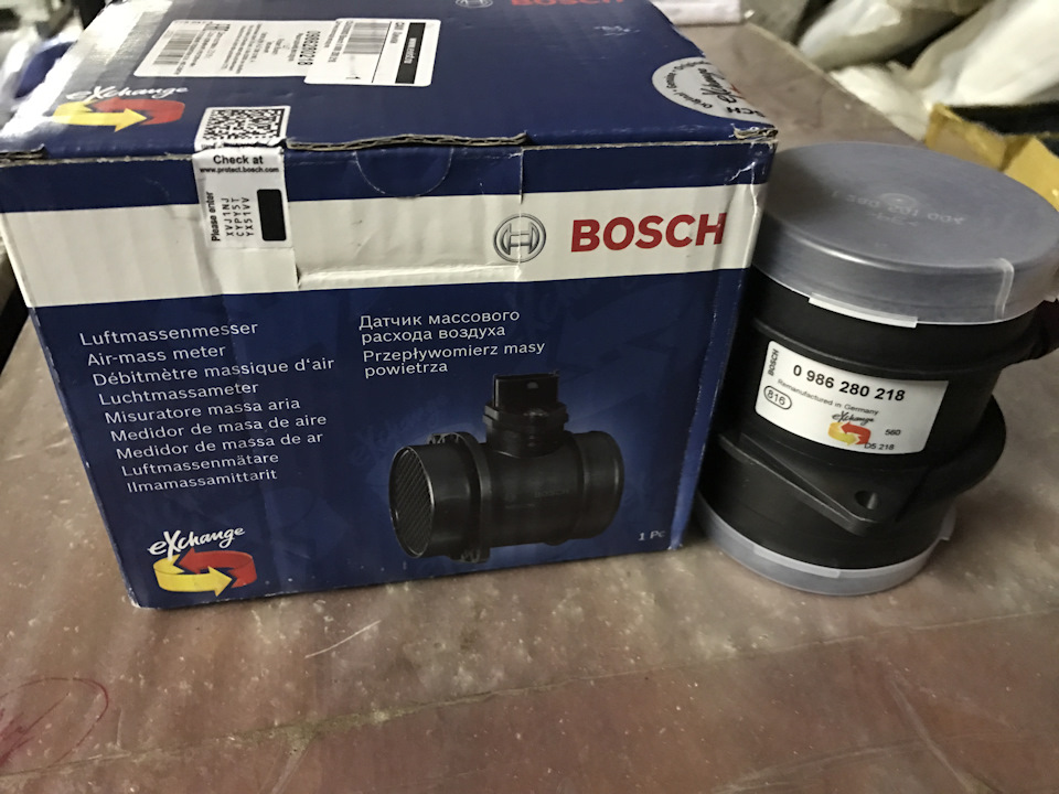 0986280218 Датчик массового расхода воздуха BOSCH | Запчасти на DRIVE2