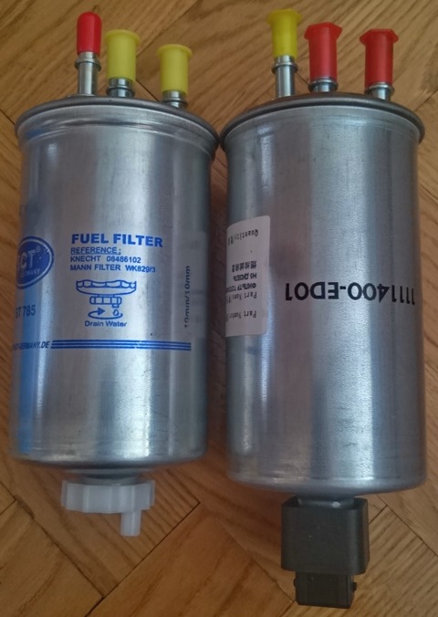 1111400ED01 Фильтр топливный (дизель) тонк. очистки Hover H5 / Haval Н6 ...