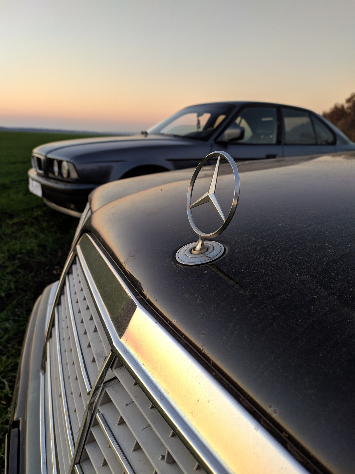 BMW E34 и Mercedes 124 — BMW 5 series (E34), 2,5 л, 1990 года ...