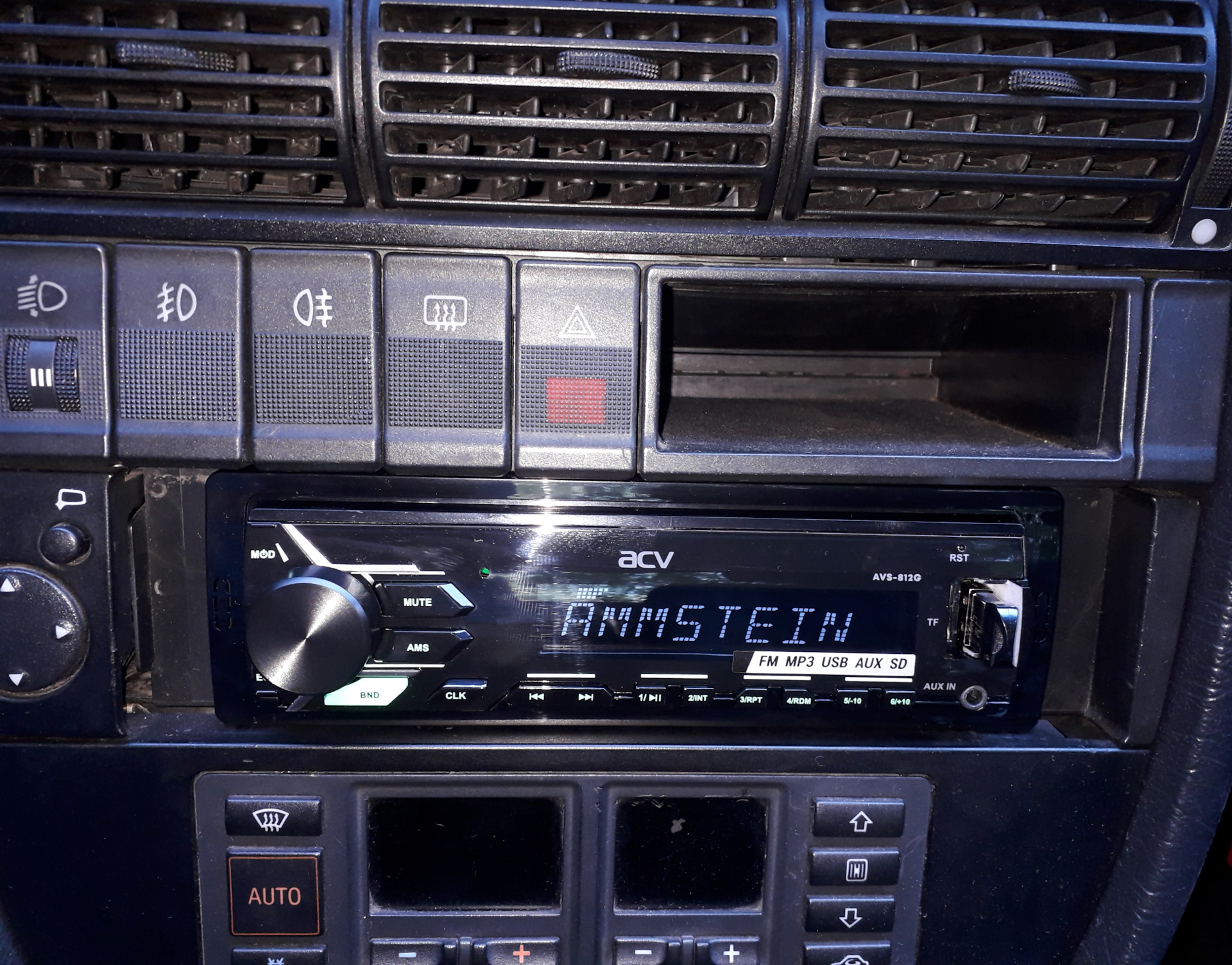 Магнитола ACV AVS-812G — Audi A6 (C4), 1,8 л, 1996 года | автозвук | DRIVE2