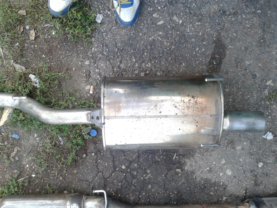 Приводим выпуск в порядок (Tanabe Hyper Medallion exhaust) 2.5" — Honda ...