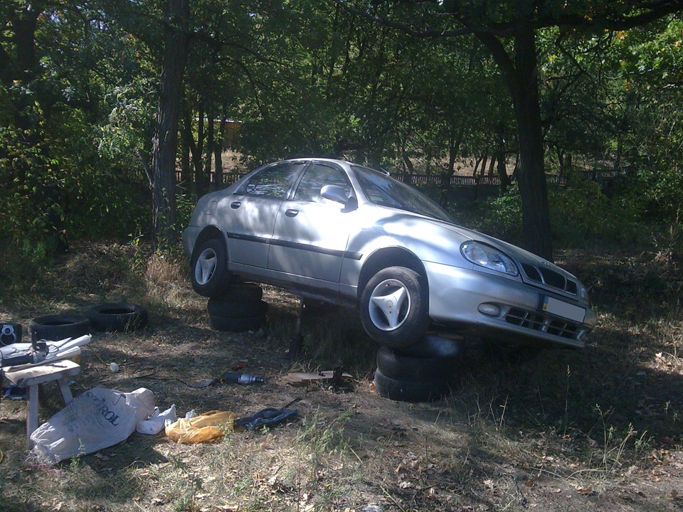 Покраска порогов. — Daewoo Lanos, 1,5 л, 2003 года | кузовной ремонт ...