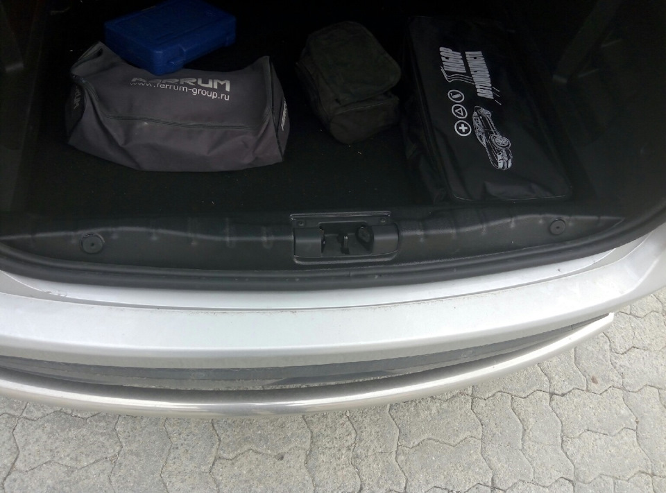 Накладка на порог багажника XRAY — Lada XRAY, 1,6 л, 2016 года ...