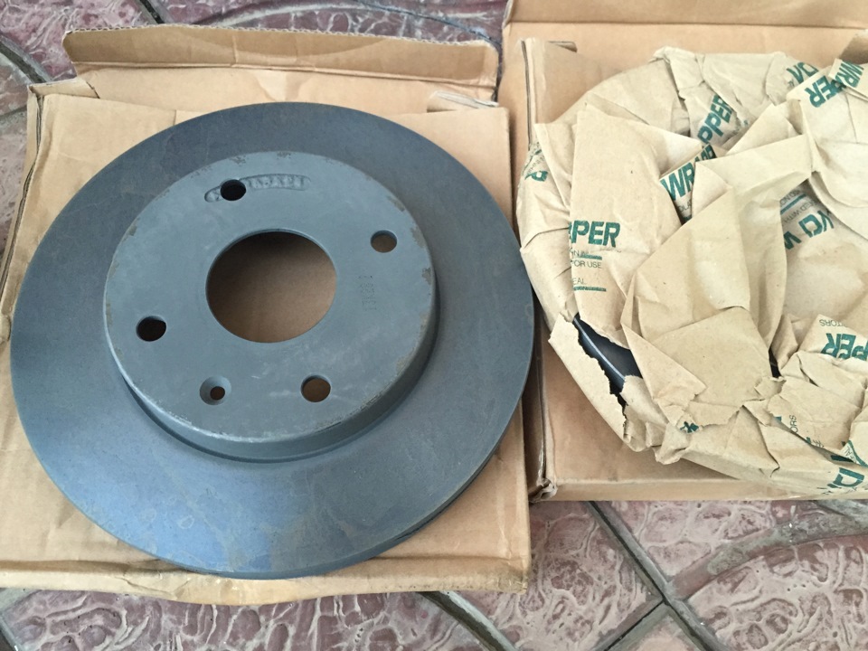 Часть 1. Новые передние тормозные диски GM#96549782, комплект ...