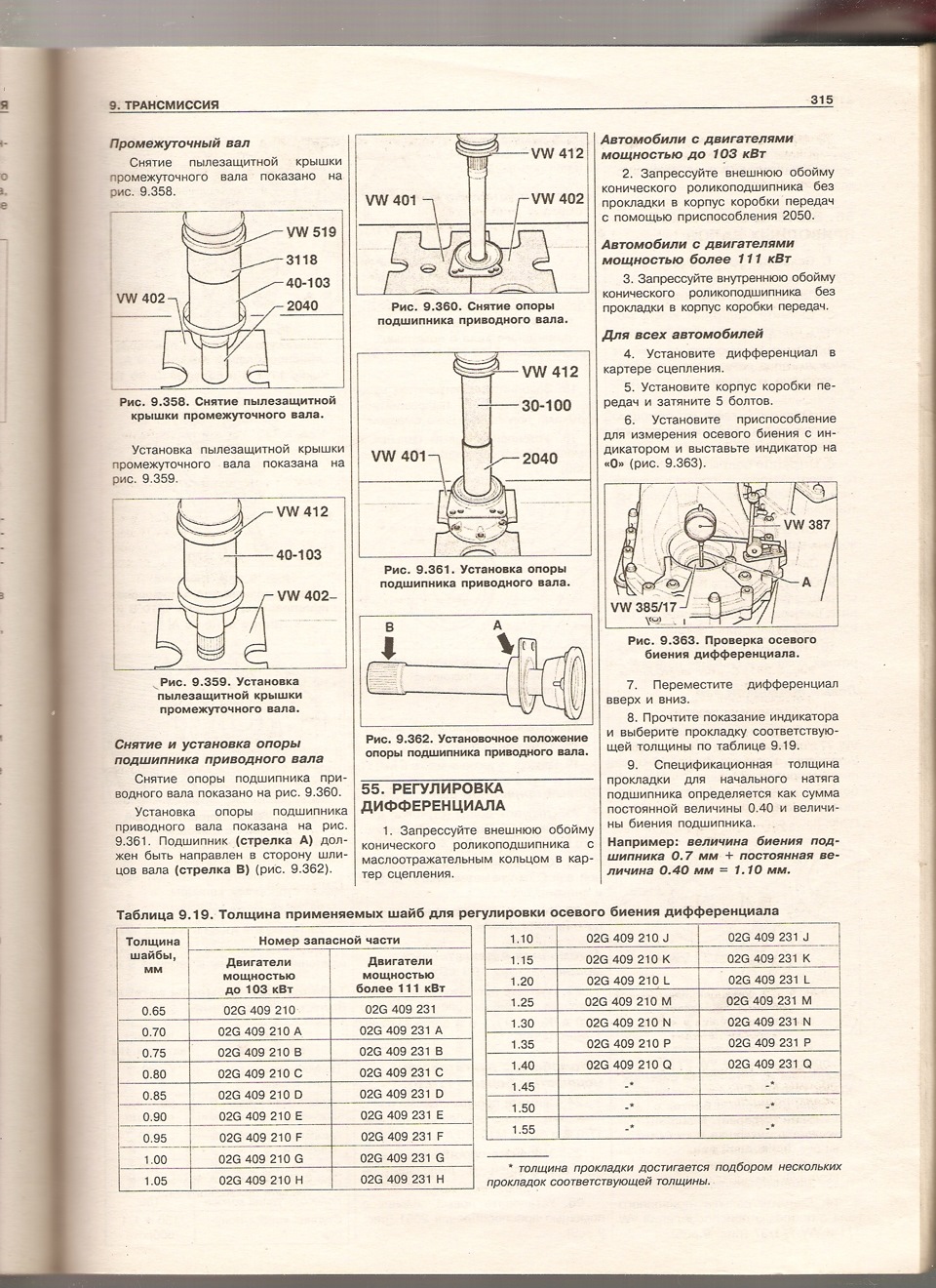книги по Т-4(часть вторая) — Volkswagen Transporter T4, 2,5 л, 1997 ...