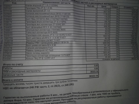 1319177 Прокладка клап. крышки Fo04-/CM Ford | Запчасти на DRIVE2