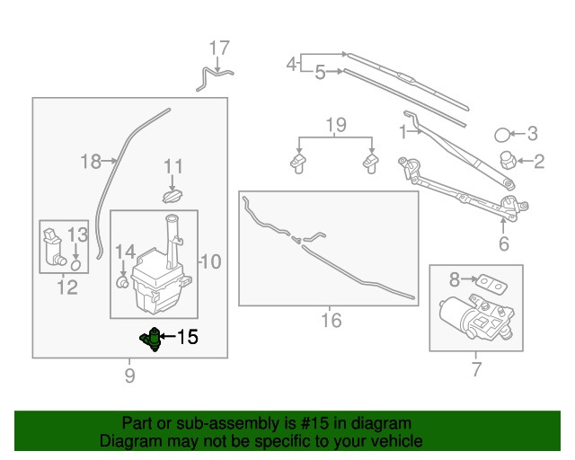 985203F000 Датчик уровня жидкости бачка стеклоомывателя KIA HYUNDAI ...
