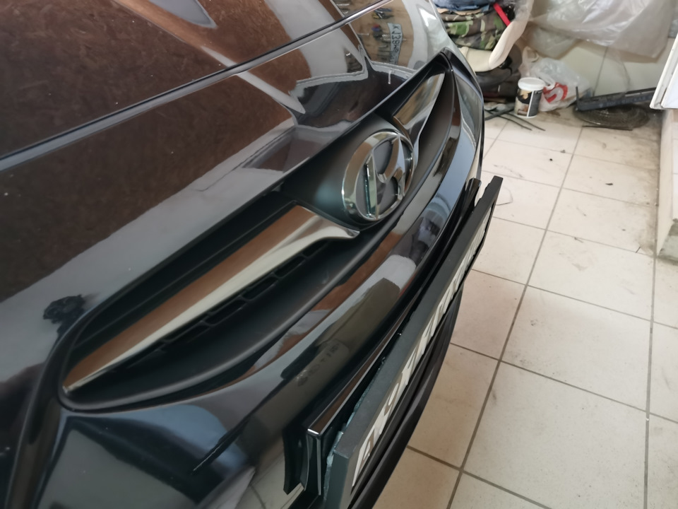 Антихром — Hyundai Solaris Hatchback, 1,4 л, 2012 года | стайлинг | DRIVE2