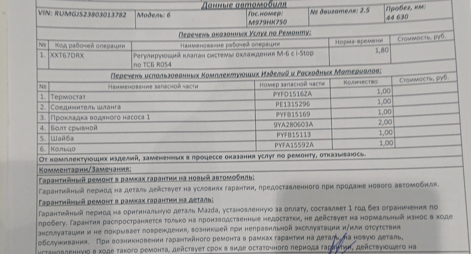 PYFD1516ZA Valve, WATER CONTROL Mazda | Запчасти на DRIVE2