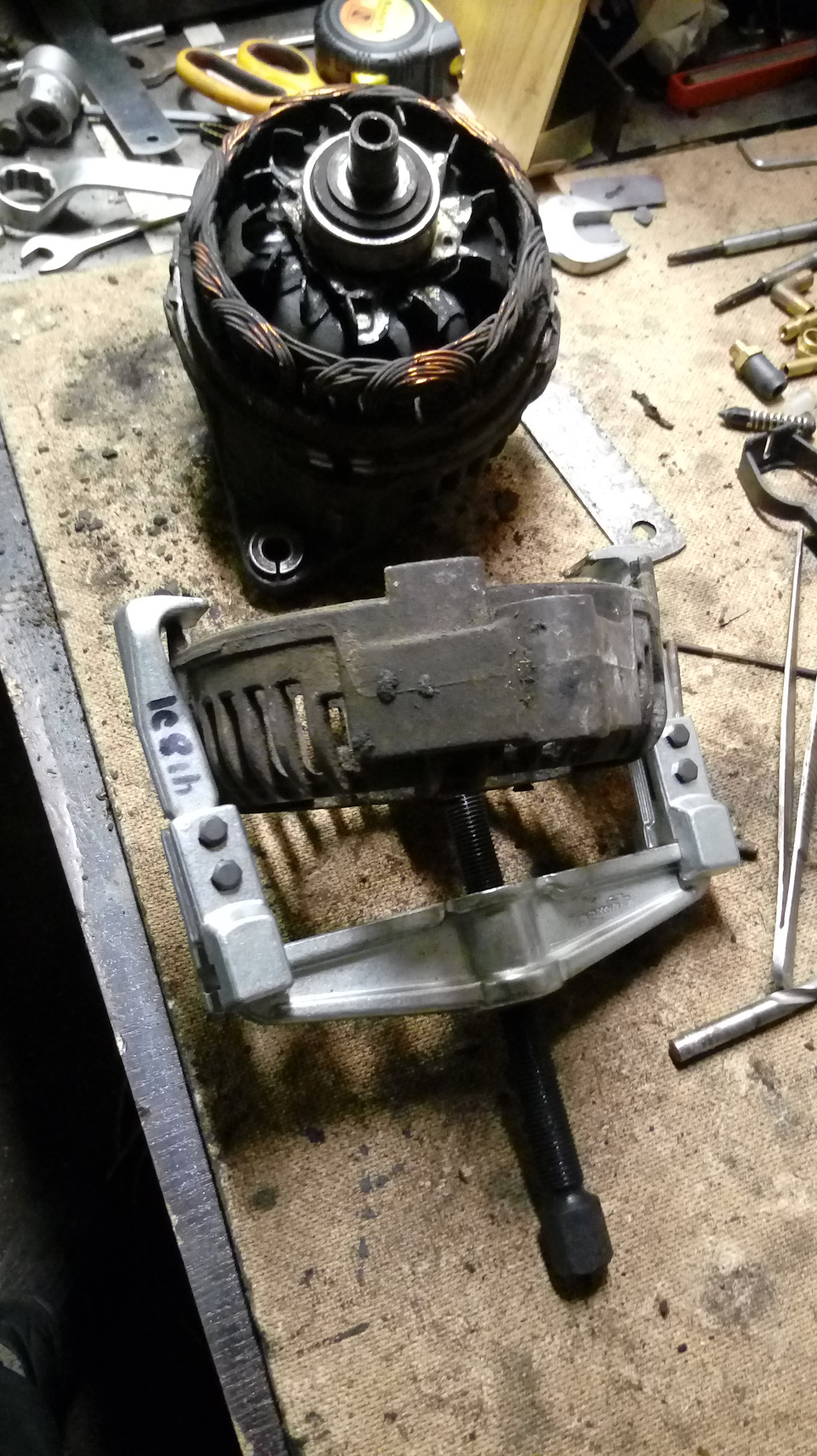 Ревизия и замена шкива "Гены — 120А" + натяжитель — Opel Vectra C, 2,2 ...