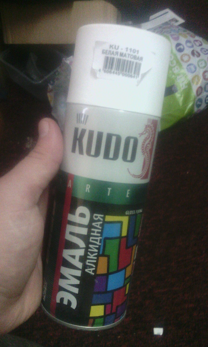 KU1101 Белая матовая краска 520 KUDO | Запчасти на DRIVE2