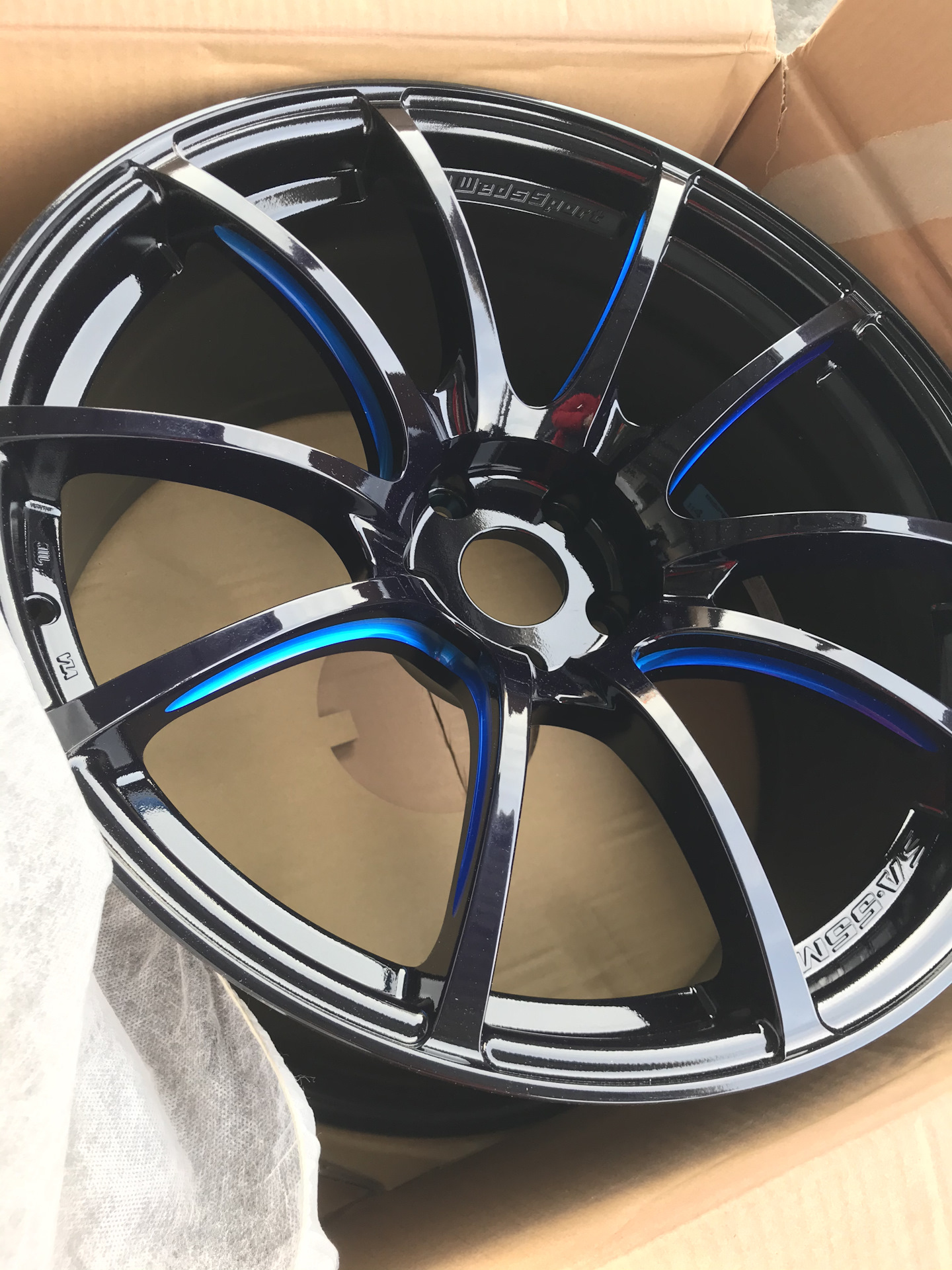 Weds Sport SA55M 19x9.5+15 — Toyota Mark II (90), 3 л., 1993 года ...