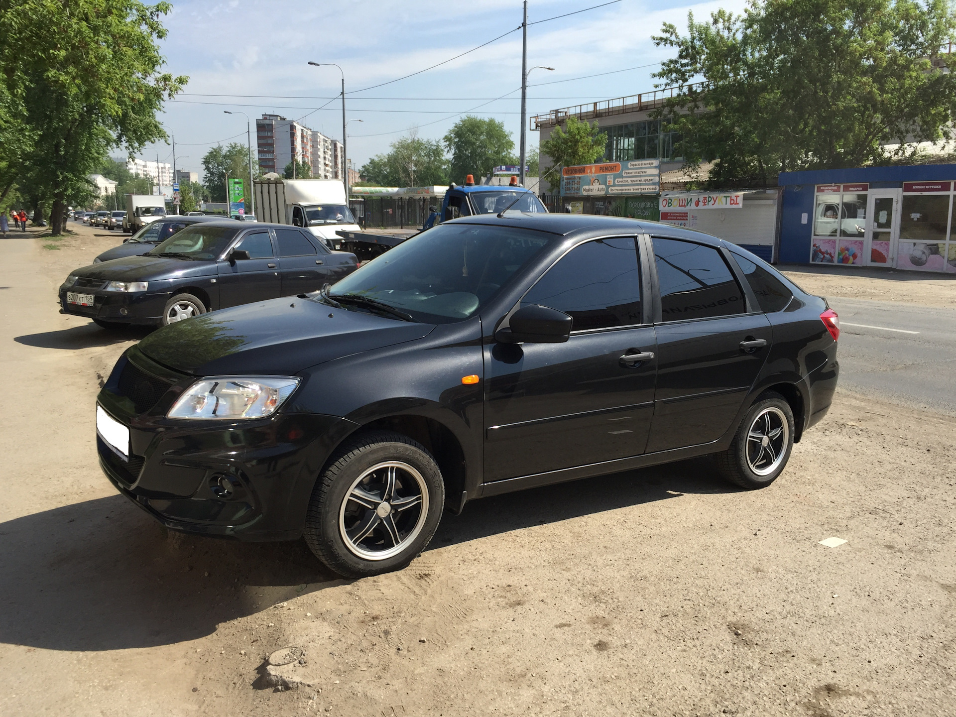 Передний бампер "RAZOR" — Lada Гранта лифтбек, 1,6 л, 2015 года ...