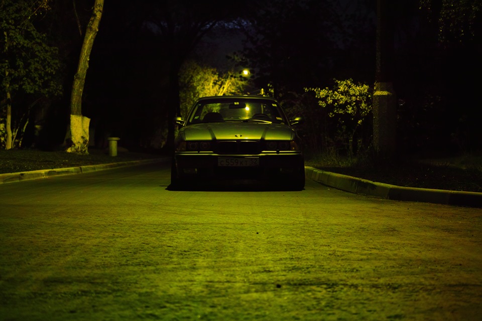 Night Photo Shoot — BMW 3 series Coupe (E36), 2,8 л, 1996 года ...