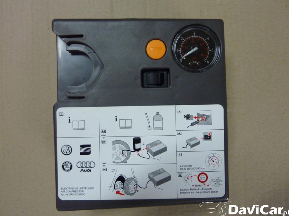 Оригинальный компрессор подкачки колес — Volkswagen Polo Sedan, 1,6 л, 2014 года | аксессуары ...