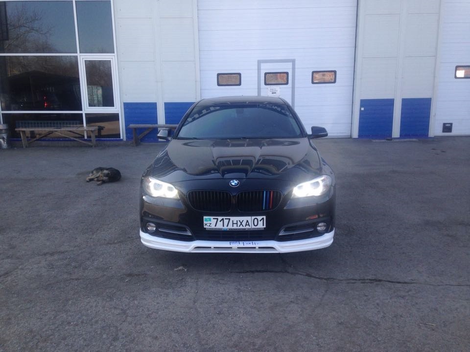 Передний спойлер — BMW 5 series (F10), 2 л, 2014 года | тюнинг | DRIVE2