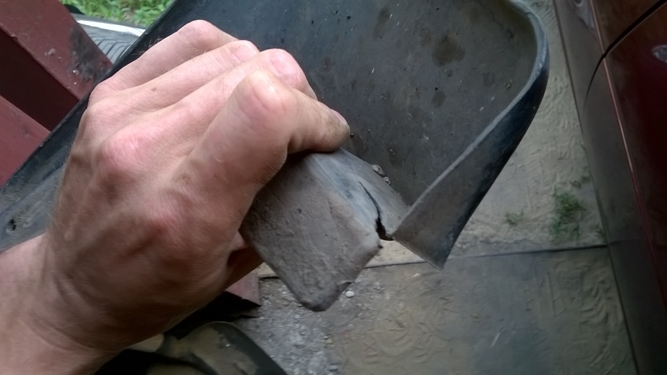 Установка передних заводских подкрылок — Daewoo Nexia (N150), 1,6 л ...