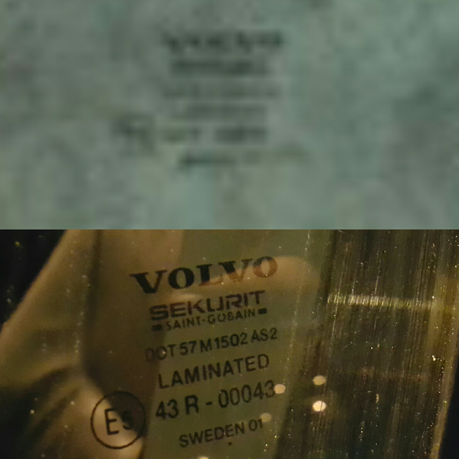 Многослойное/Водоотталкивающие стекло (30634968) 30753472 — Volvo XC70 ...