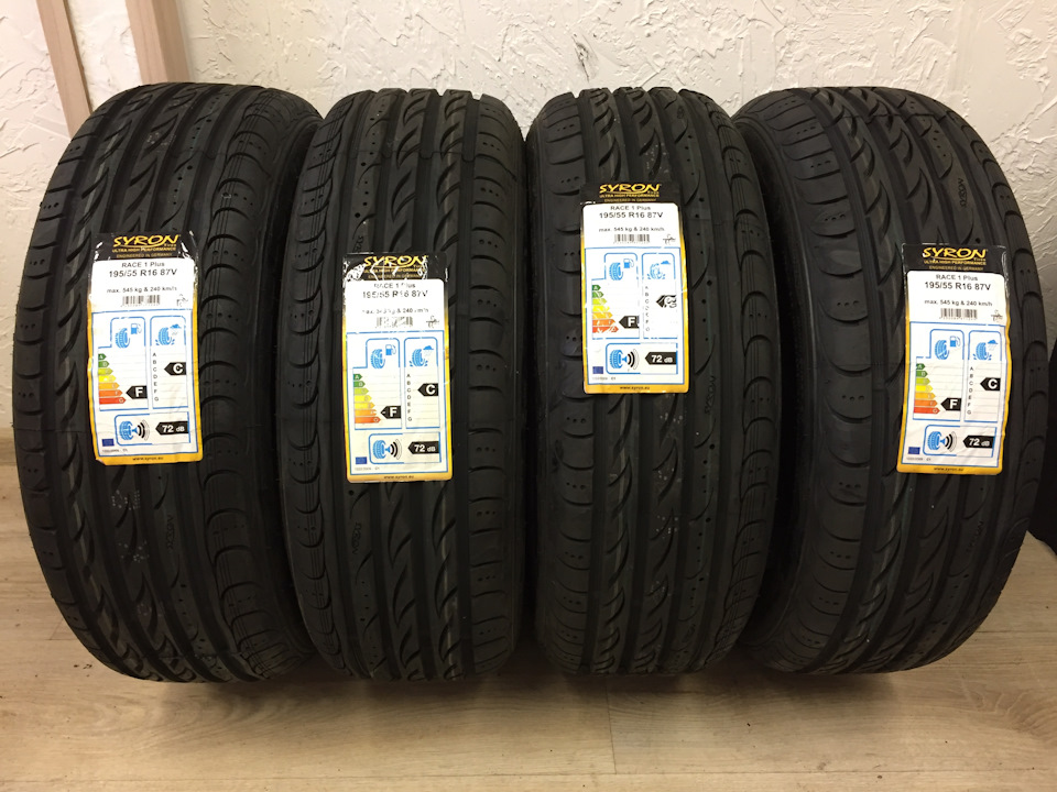195/55 R16 91W Syron Race 1 Plus (Германия) 3700 руб. — EuroShinTrade1 ...