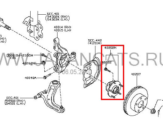 081B42355M Задний болт ступицы G NISSAN INFINITI | Запчасти на DRIVE2
