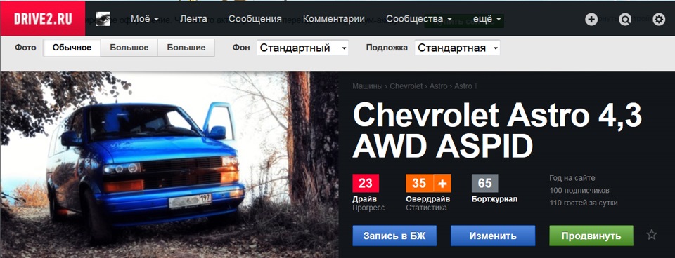 100 подписчиков! — Chevrolet Astro II, 4,3 л, 1996 года | рейтинг и продвижение | DRIVE2