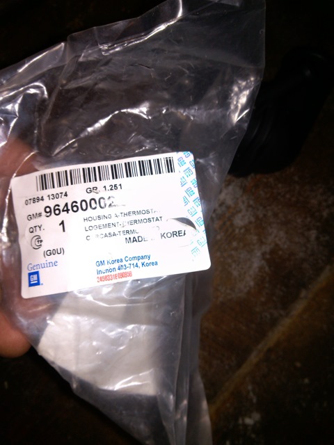 96460002 Термостат (1,4/1,6) GM | Запчасти на DRIVE2