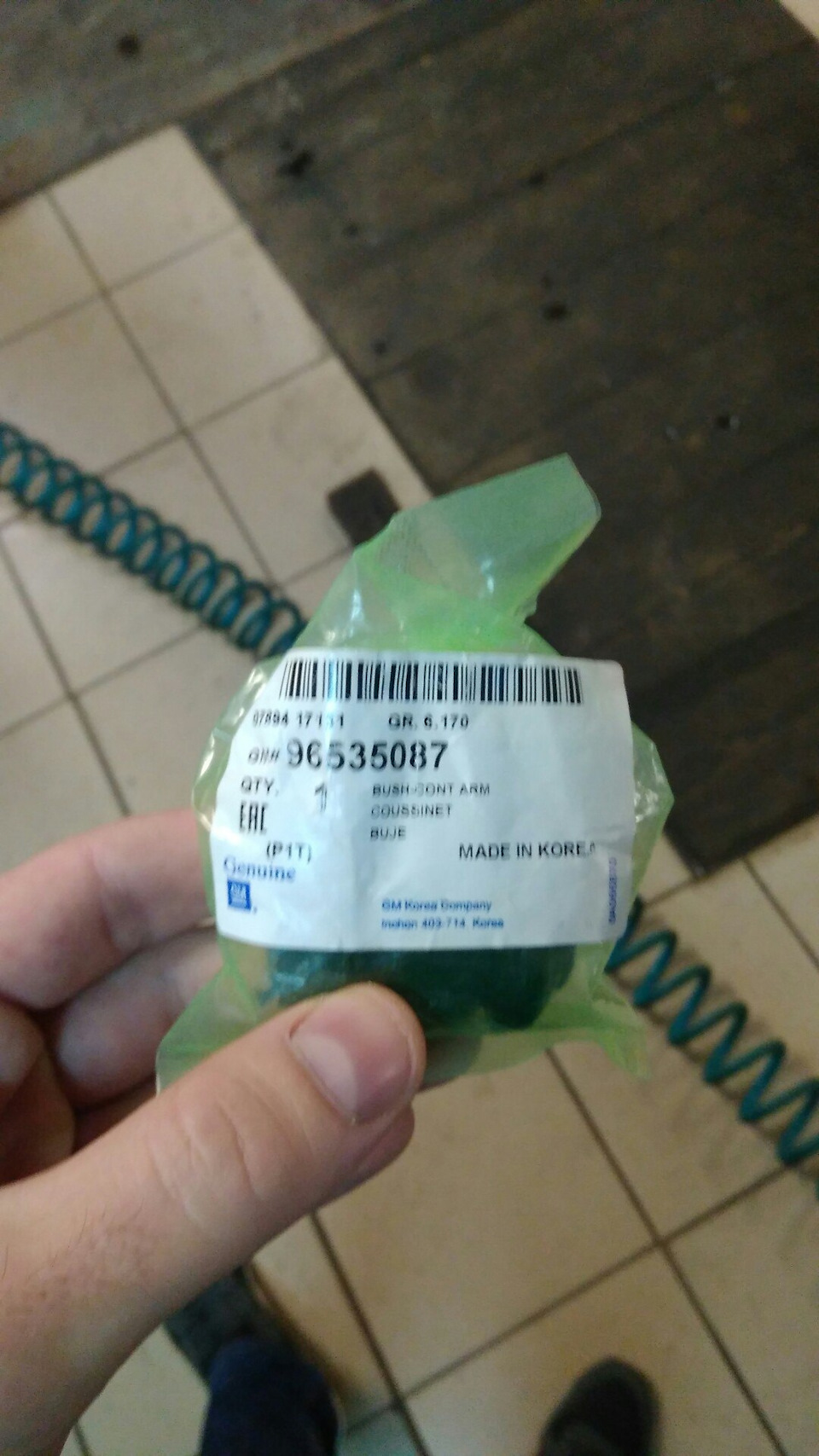 96535087 Сайлентблок рычага передней подвески, передний / Chevrolet ...