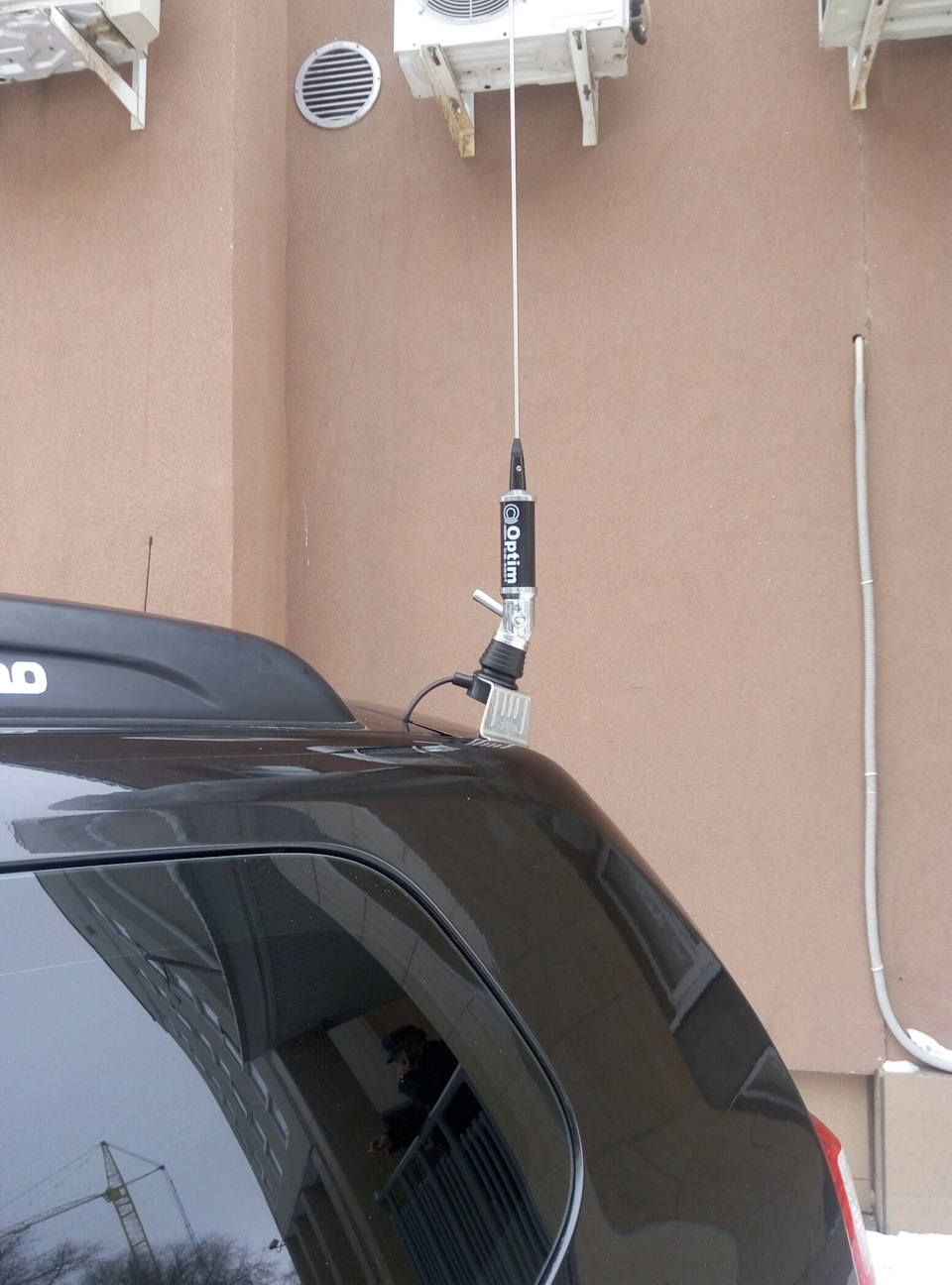 Антенна СиБи и баста — Nissan Terrano III, 1,6 л, 2015 года ...
