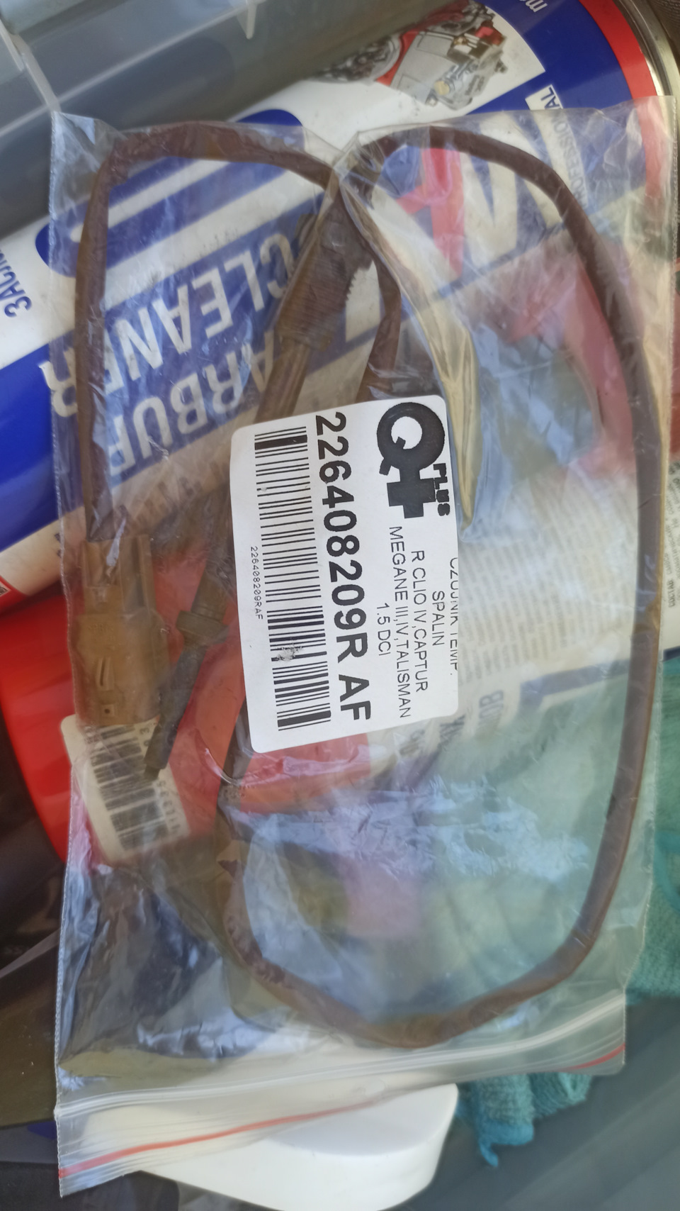 226408209R Датчик температуры выхлопных газов RENAULT | Запчасти на DRIVE2