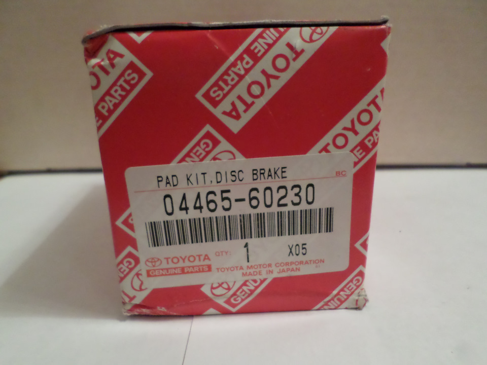 Колодки тормозные передние 04465-60230 TOYOTA — Speed Shop Moscow на DRIVE2