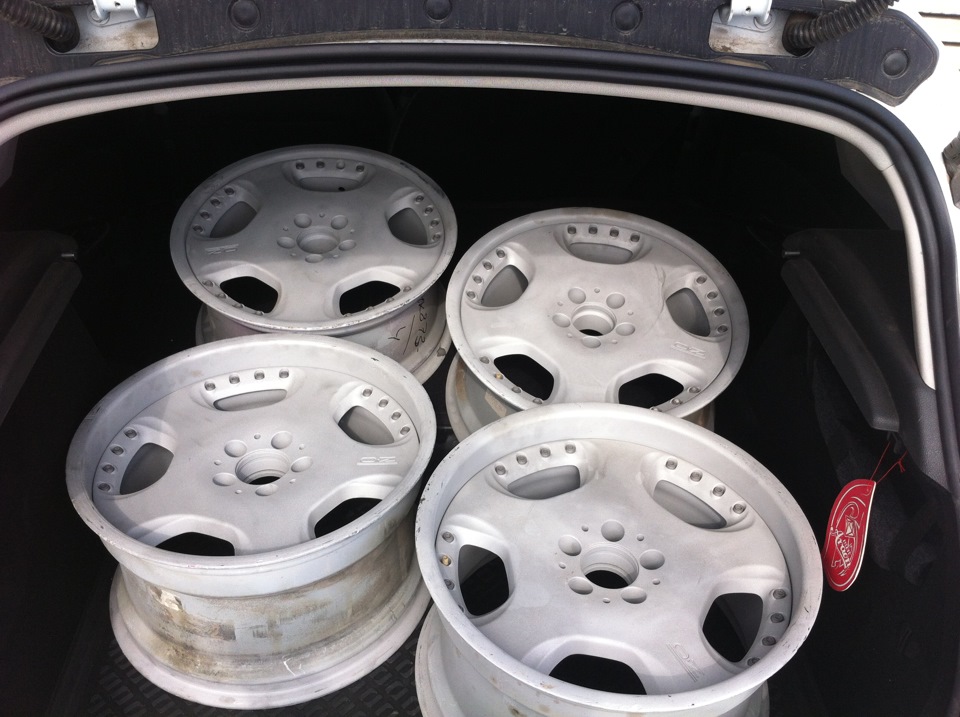 Примерка дисков OZ Opera 2 8,5х18 10х18 — Mercedes-Benz 190 (W201), 2 л ...