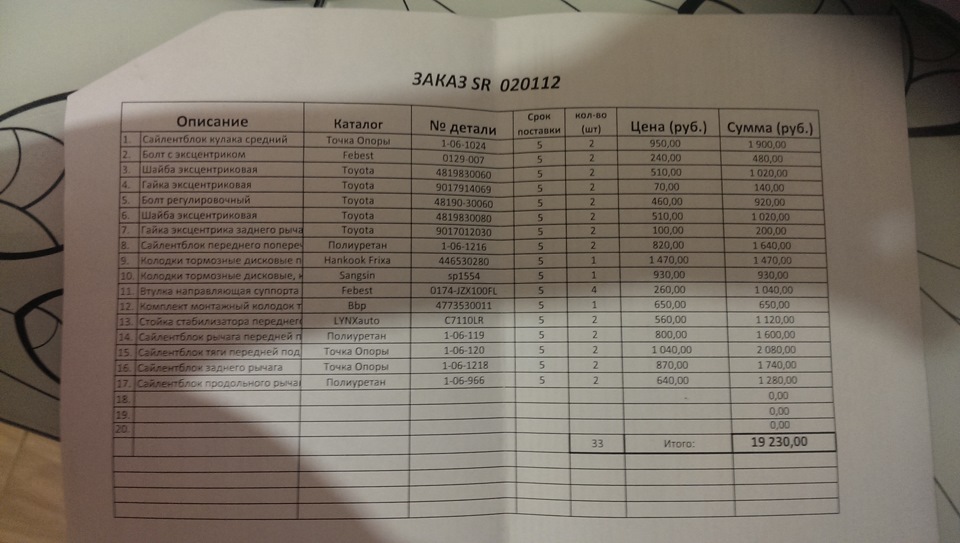 Поход за запчастями. — Toyota Mark II (110), 2,5 л, 2000 года ...