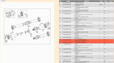 A0119901004 БОЛТ М12 (CAPSCREW W HEXAL. DRIVE) MERCEDES | Запчасти на ...
