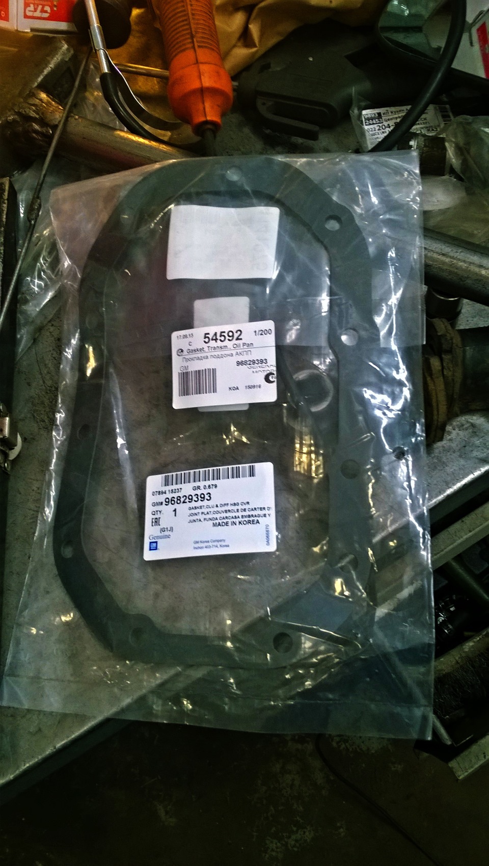 96829393 Прокладка поддона кпп GM | Запчасти на DRIVE2