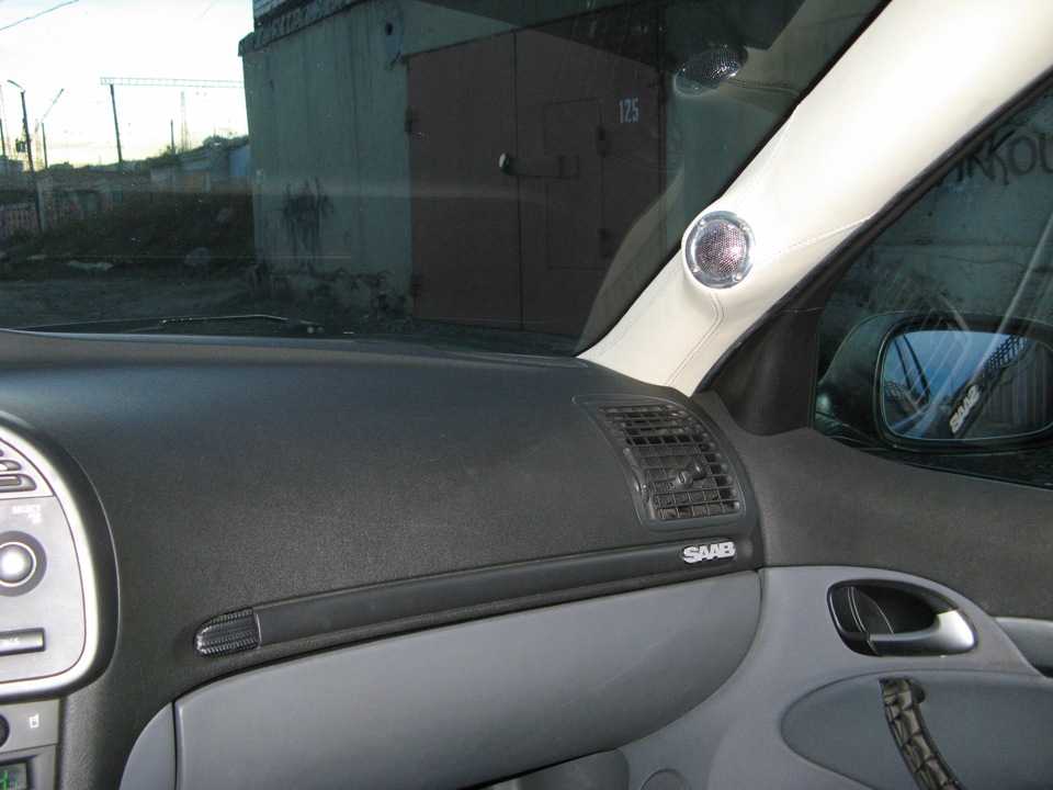 Подиумы в стойки. — Saab 9-3 (2G), 2 л, 2004 года | автозвук | DRIVE2