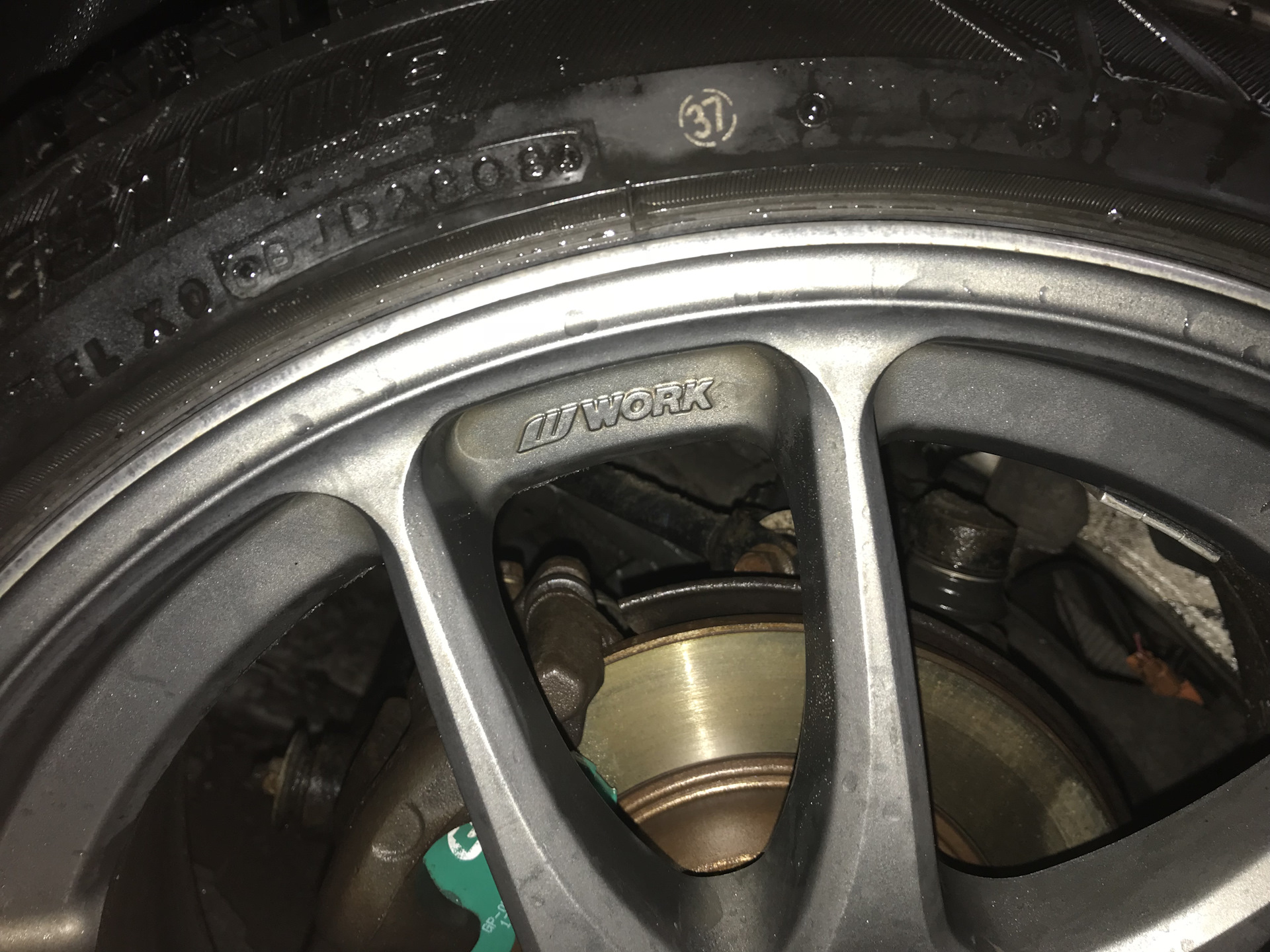 Замена штатного литья на Work CR-KAI R18 — Honda Accord (7G), 2,4 л, 2006 года | колёсные диски ...