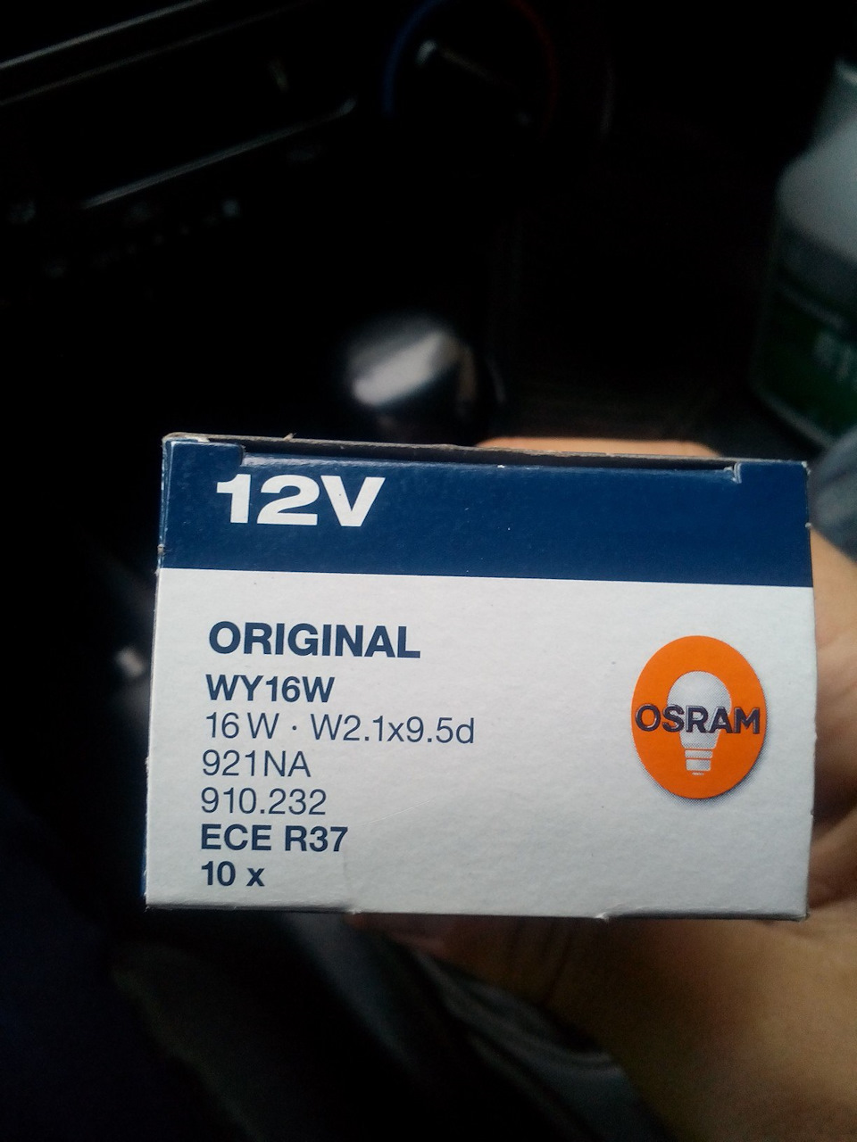 921NA Лампа накаливания WY16W 12В 16Вт OSRAM | Запчасти на DRIVE2